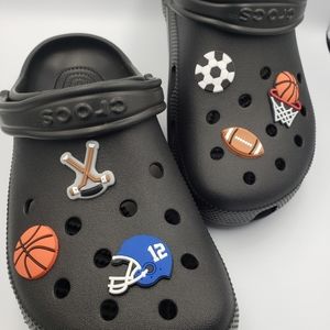 Accessories | 6pc Set Sports Shoe Charms Croc Jibbitz Lace Clips | Poshmark
